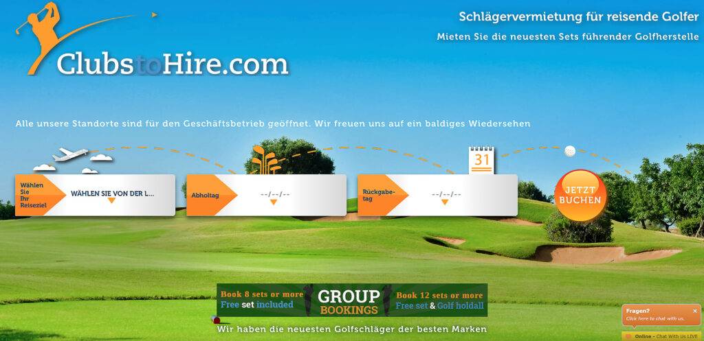 Clubs to Hire - golf-and-travel.de